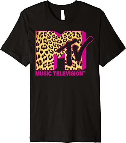 MTV Logo Leopard Print T-Shirt